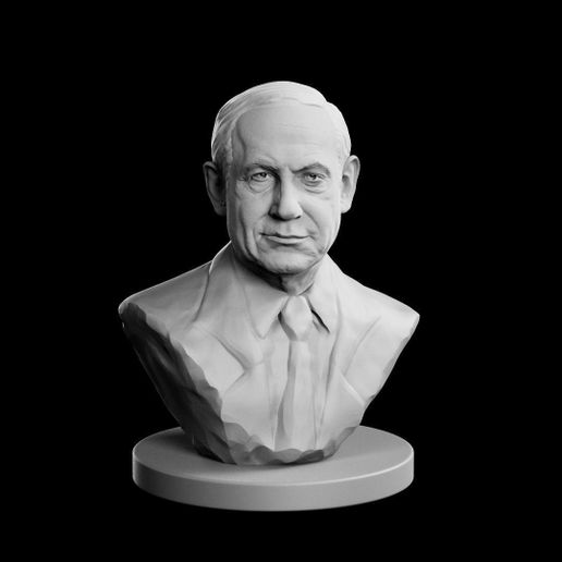 STL file Benjamin Netanyahu bust 👤 (OBJ)・Model to download and 3D print ...