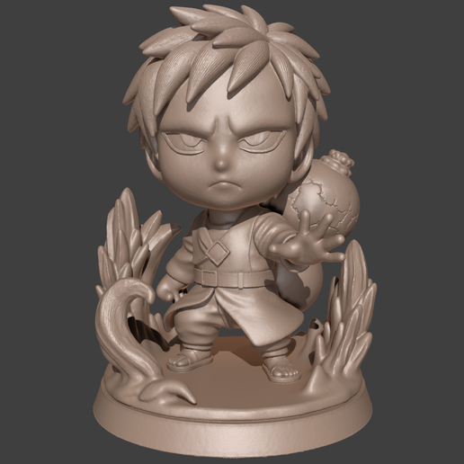 🌆 Gaara Chibi Diorama - Naruto Inspired 3D Printable STL Model・ STL ...