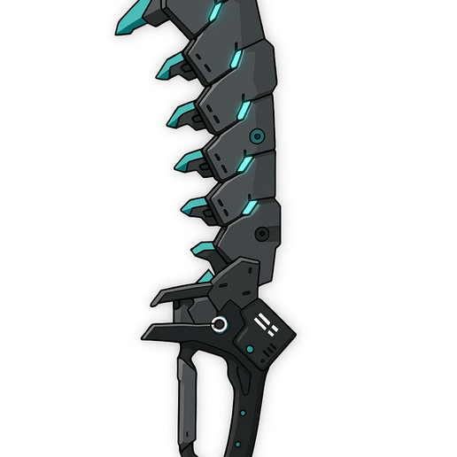 segmented blade sword