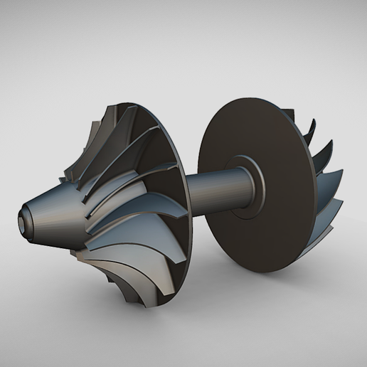 🚗 TURBINE・ STL File for 3D printing and CNC machining - Laser cutting・Cults