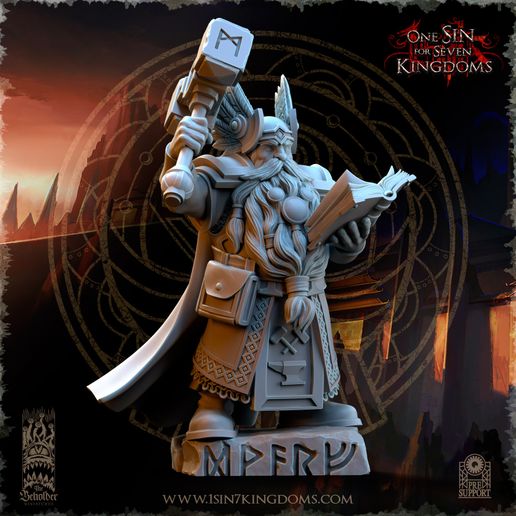 🎲 Kromnir, Rune Scryer・ 3D File for 3D printing・Cults