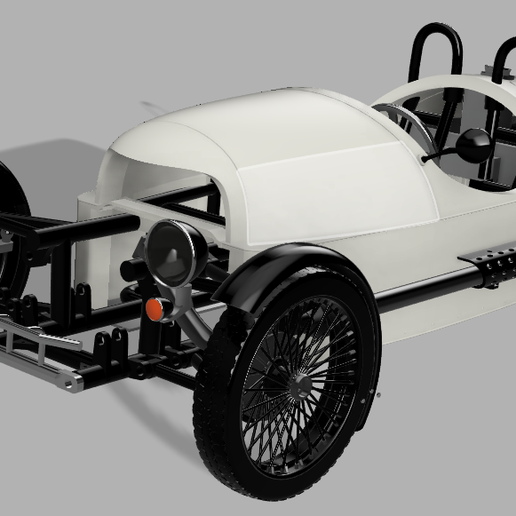 STL file Morgan 3 Wheeler 👴 ・3D printer model to download・Cults