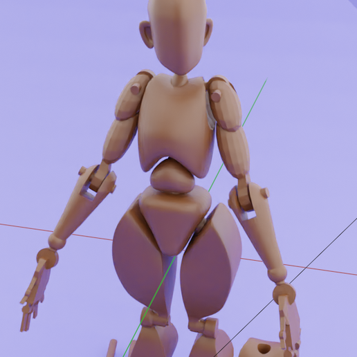 🗿 IM-POSABLE VER 0.1 (posable doll for artistic projects, drawing and ...