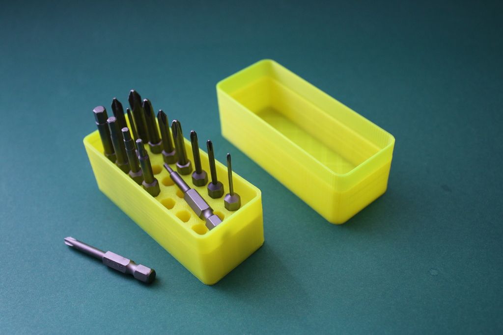 Download free STL file Bit Box for 50 mm long bits • 3D printer object ...