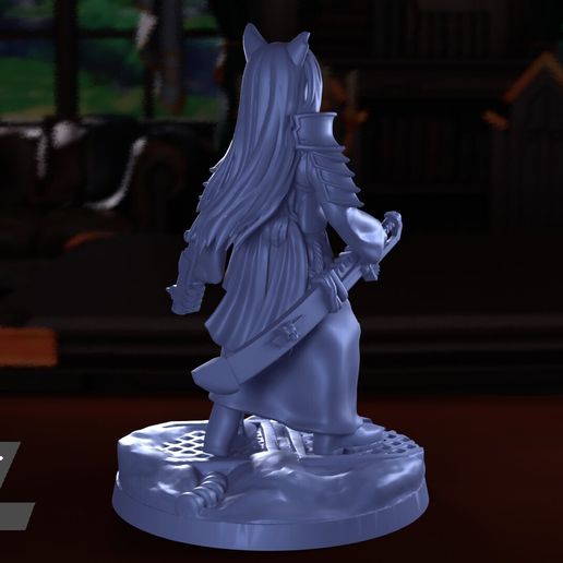 💂 Neko Guard - Commander Ryuko・ 3D File for ・Cults