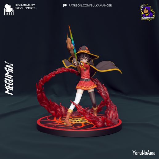 👧 Megumin | Konosuba | 203mm・ 3D File for 3D printing・Cults