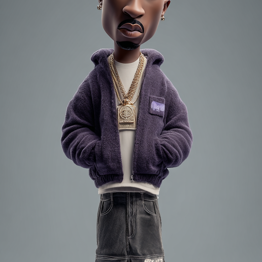 🧑‍🎨 Hip-Hop Artist Figurine (full body)・ STL File for 3D printing・Cults