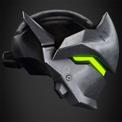 🪖 Overwatch Genji Helmet for Cosplay・ STL File for 3D printing・Cults
