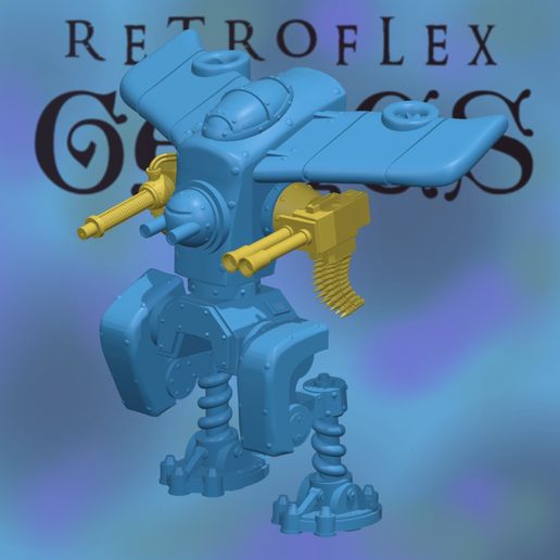 🤖 US Navy ww2 Blitzer Jump Mech・ STL File for 3D printing・Cults