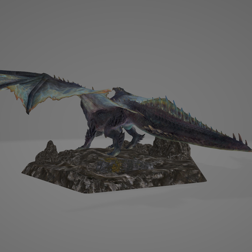 👹 MONSTER HUNTER ALATREON FIGURE・ STL File for 3D printing・Cults