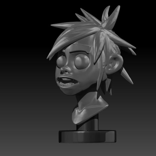 👤 GORILLAZ 2-D! BUST・ OBJ File for 3D printing・Cults