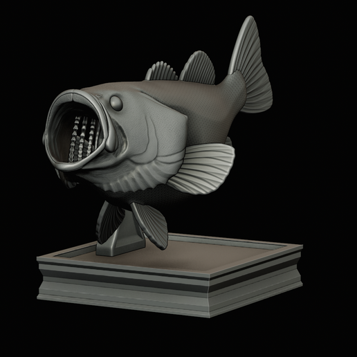 🐠 fish Largemouth Bass / Micropterus salmoides in motion 2 trophy ...