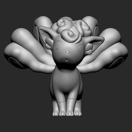 🐉 Pokemon - Alolan Vulpix with 2 poses・ STL File for ・Cults