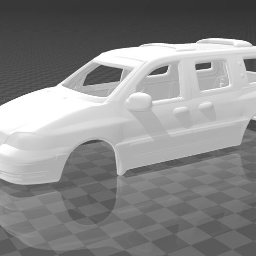 🚙 Ford Windstar 2000 – One Piece Body Shell Body Car – Easy Print STL ...
