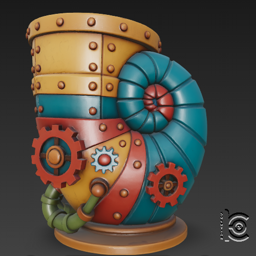 🏺 Steampunk Nautilus Vase - 3D Model for Printing・ STL File for 3D ...