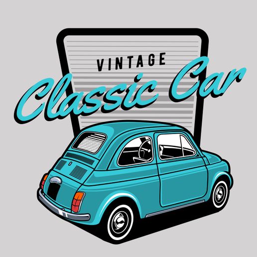 🚗 Vintage Car Vector Pack for Stunning Design Projects・ 3D File for ・Cults