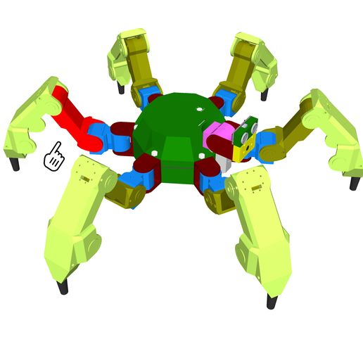 🤖 Robot hexapode - H1 - Rotule gauche et droite・Fichier STL pour ...