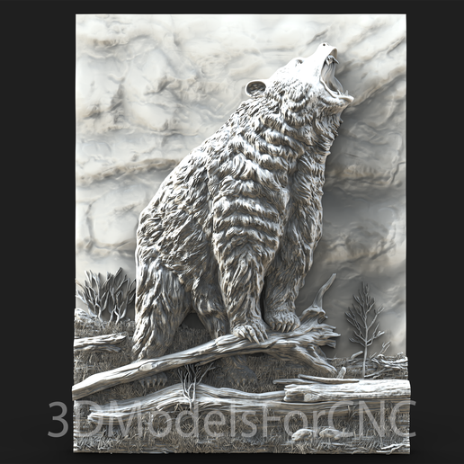 3d File 3d Model Stl File For Cnc Router Laser And 3d Printer Bear 1 📁