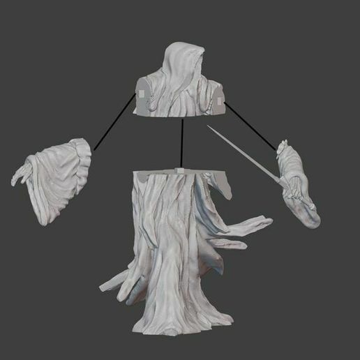 💍 lord of the rings Ring Wraith・Free 3D File for ・Cults