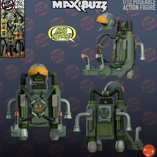 🫡 Hydra soldier 1/12 army builder action figure with accessories・ 3D ...