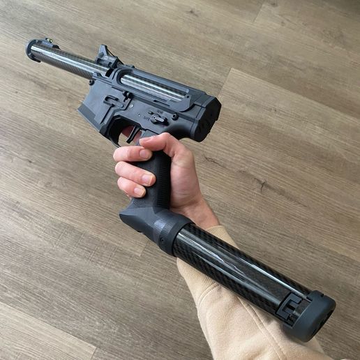 🔫 Airsoft AEG carbon fiber speedsoft kit (V2) m4/ar15・ STL File for 3D ...