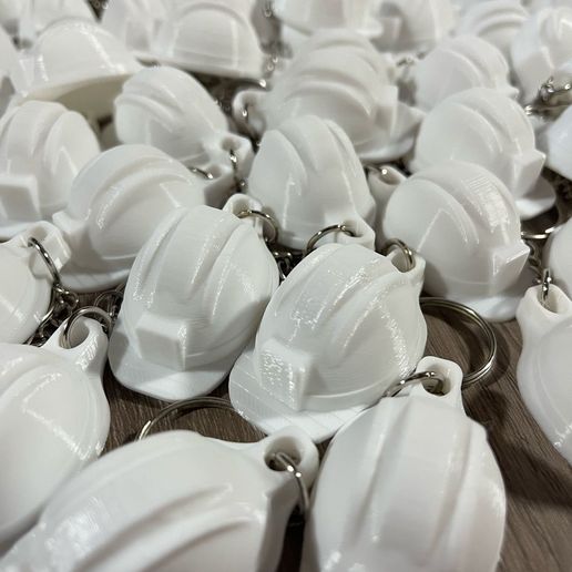 🦺 SAFETY HELMET KEYCHAIN - EASY TO PRINT・Archivo STL para Impresión 3D ...