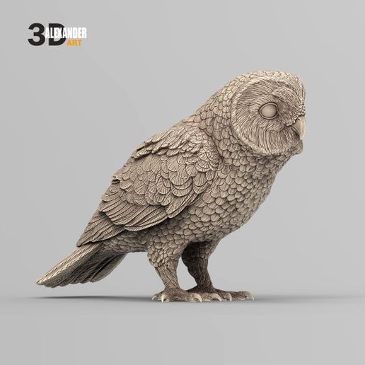 🦉 Short-eared Owl 3D print model・ STL File for 3D printing・Cults