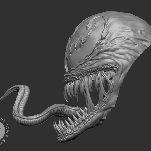 🎨 Venom Mask From Marvel Comics - Fan Art 3D print model・ 3D File for ...