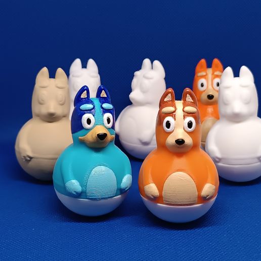 🍂 BLUEY, Weebles Wobble but they don't fall down! Bluey・Free STL File ...