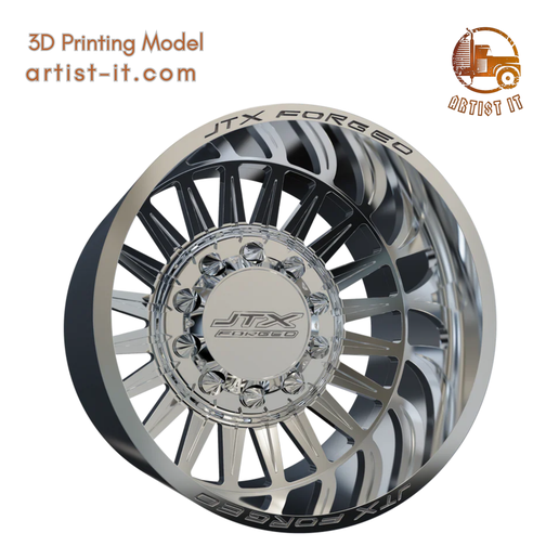 🛞 JTX REAR SCHIZO DUALLY WHEEL 3D MODEL・ STL File for 3D printing・Cults