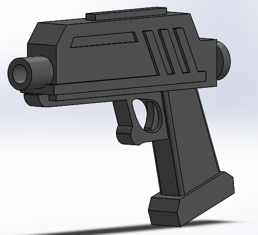 🔫 REX GUN DC-17 CLONE WARS・Archivo STL para Impresión 3D・Cults