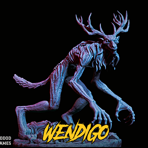 Archivo STL Wendigo 3D printable diorama | deer creature | jouten | ritual jungle god |jungle ...