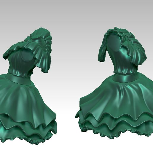 STL file Princess Dress 👸 (OBJ)・3D printing template to download・Cults