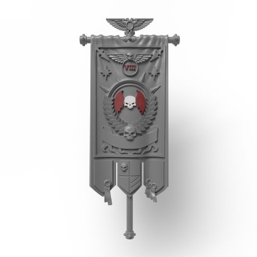 ⚔ Night Lords banner 30k・Free STL File for 3D printing・Cults