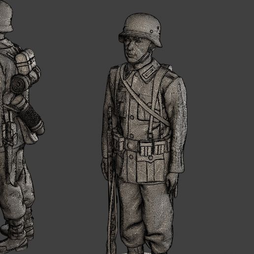 🫡 German soldier ww2 G1 000・Free 3D File for ・Cults
