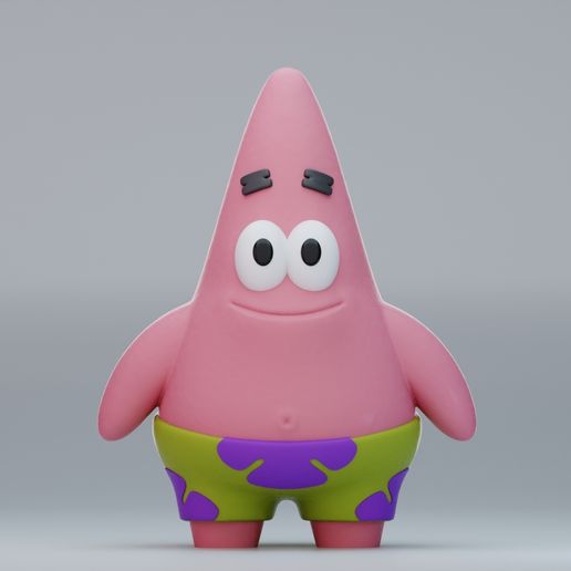 ⭐ Patrick Star 3D print model・ 3D File for 3D printing・Cults