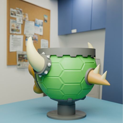 🐢 Bowser Mario Mug・Free 3MF File for 3D printing・Cults