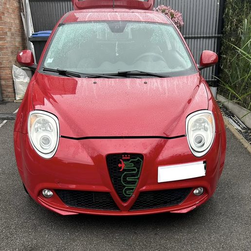 👽 Alfa Romeo Mito grille with logo・ STL File for 3D printing・Cults