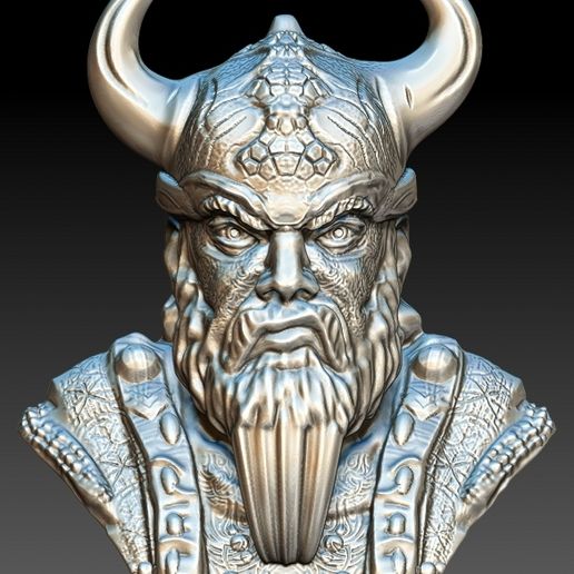 👤 Viking Bust・Free STL File for 3D printing・Cults