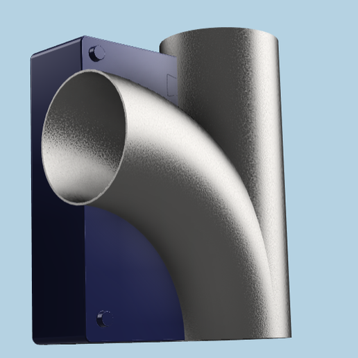 💯 Suporte 4" 1.5D CLR para ligação do tubo de escape a 90°・Arquivo STL ...