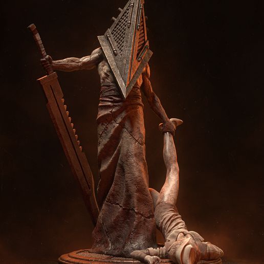 💬 Pyramid Head - Silent Hill - Fullsize・ 3D File for 3D printing・Cults