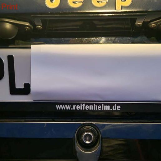 🛞 JEEP XJ Prefacelift License Plate Light (56003898)・ STL File for 3D ...