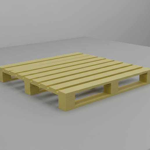 🪵 Wooden Pallet – 3D Printable Model・ STL File for 3D printing・Cults