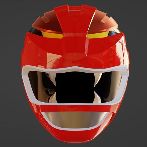 🪖 Power Rangers Wild Force Gaoranger Gaored helmet ver magnet 3D print ...