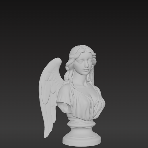👼 Sparkly Angel Bust・Free STL File for 3D printing・Cults