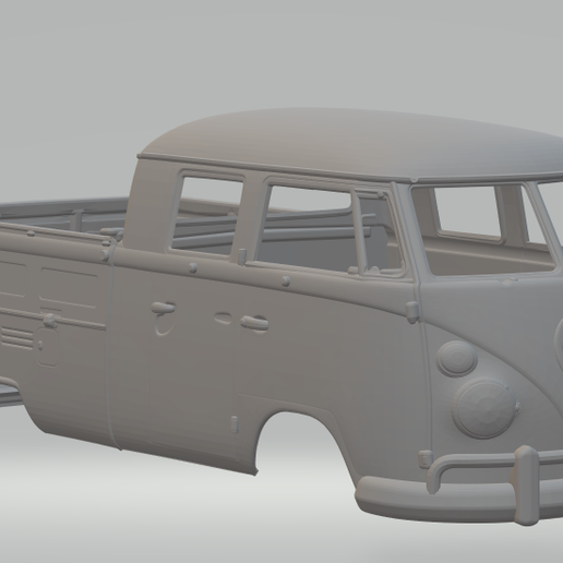 🚕 Vw double cab・ STL File for ・Cults