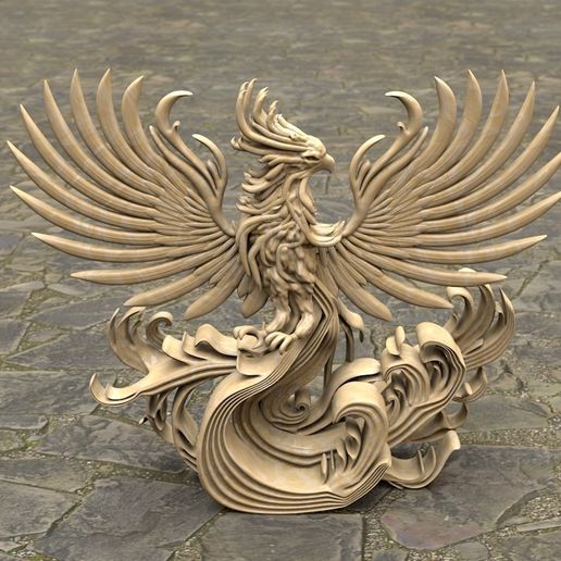 🦅 Phoenix・ STL File for 3D printing・Cults