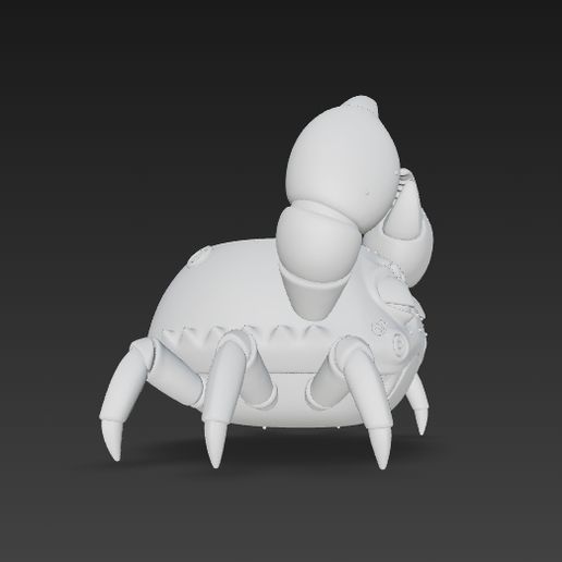 🦀 Steampunk Grumpy Crab Planter – 3D Printable Organizer・ STL File for ...