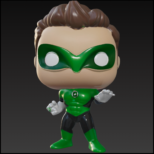 🏮 Green Lantern funko pop・Free STL File for 3D printing・Cults