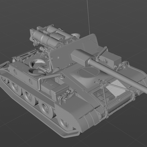 🦂 US M56 "Scorpion" anti-tank destroyer 3D model material・ OBJ File for ...